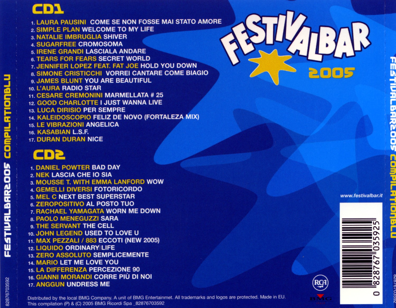 Scarica la copertina cd Festivalbar 2005 blu - retro, scarica la cover ...