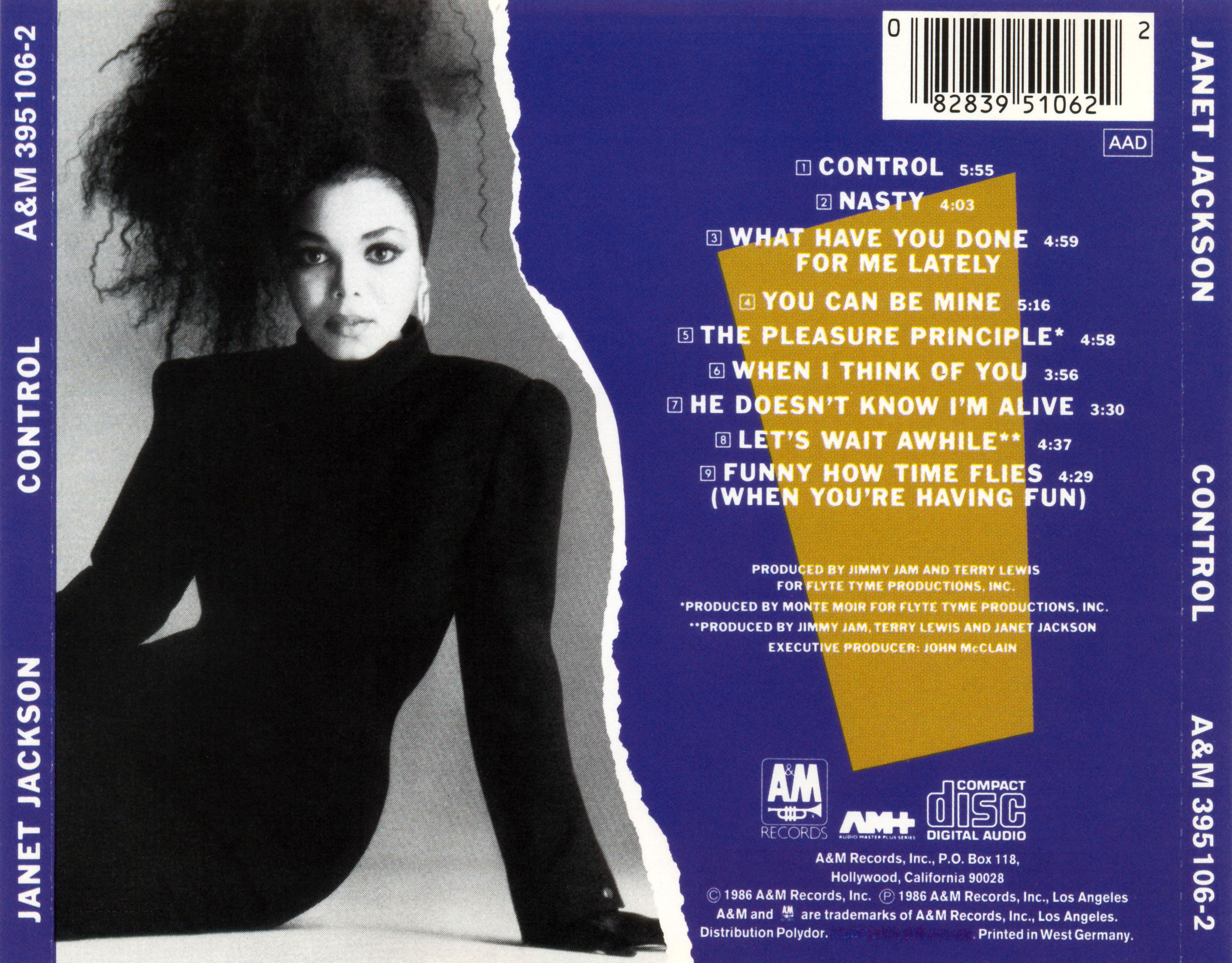 Kids From Fame Media Janet Jackson Control Album 1986